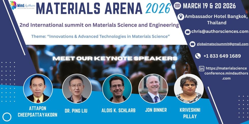 Speakers | Materials Arena 2026 | Material Science Conferences | Bangkok | Thailand | USA | mind ...